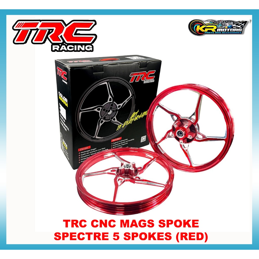 TRC CNC Mags Spectre 5 Spokes (1.6 17F x 1.85 17R) Malaysian Concept ...