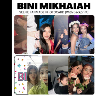 BINI Mikhaiah Mikha Aiah Selfie Fanmade Photocard | Shopee Philippines