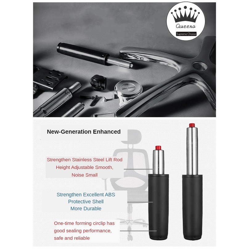 Heavy Duty 11" Pneumatic Rod Gas Lift Cylinder Chair Replacement ...