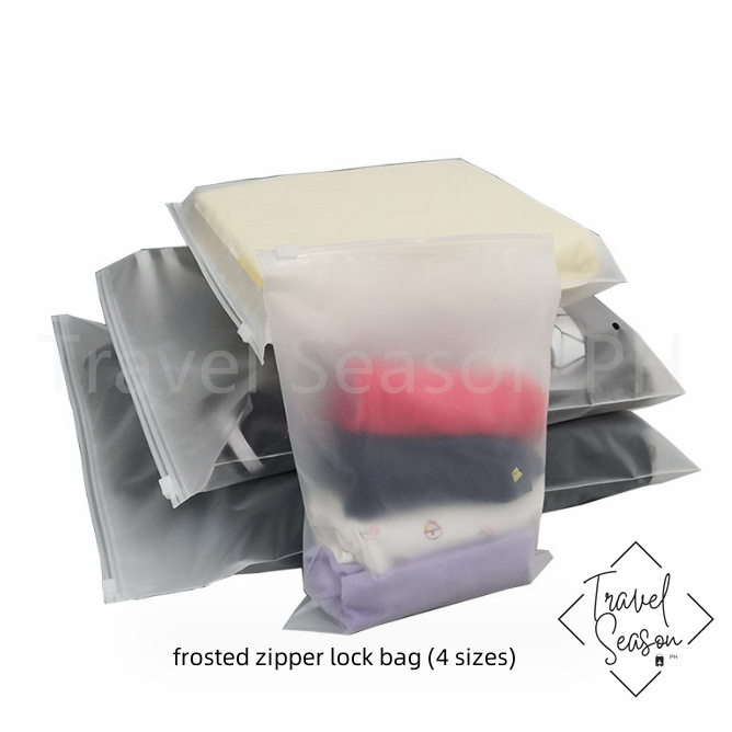 TSPH Reusable Frosted Storage Zip Lock Resealable Plastic Bag ...