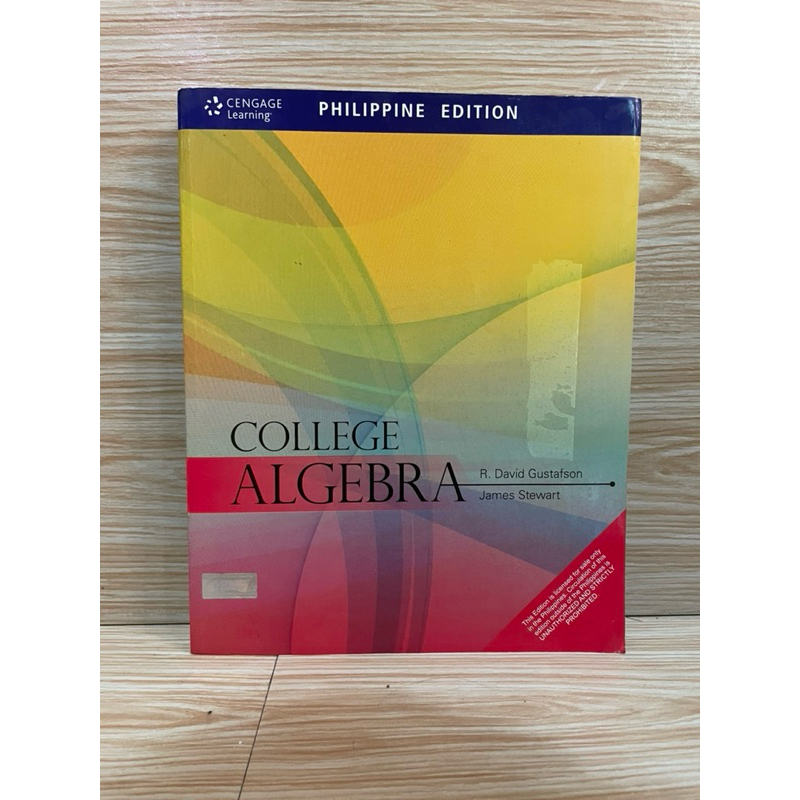 College Algebra by R. David Gustafson & James Stewart | Shopee Philippines