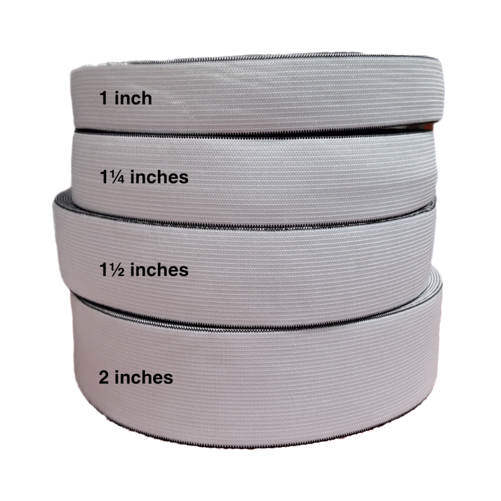 ELASTIC GARTER W/BLACK RUBBER EDGE SOLD PER ROLL (23YRDS) | Shopee ...