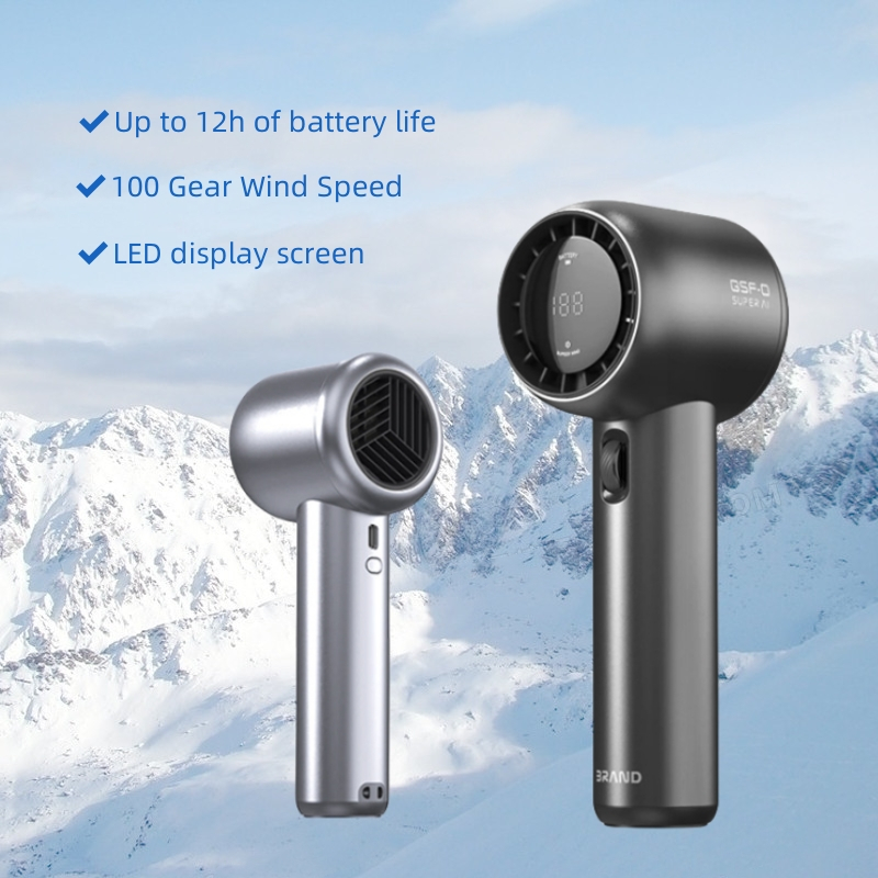 Handheld Jet Fan With Strong Wind Speed Of 100 Gears Mini Portable Hand ...