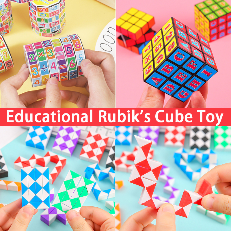 Kids Math Mathematics Cylindrical Digital Rubik's Cube Montessori ...