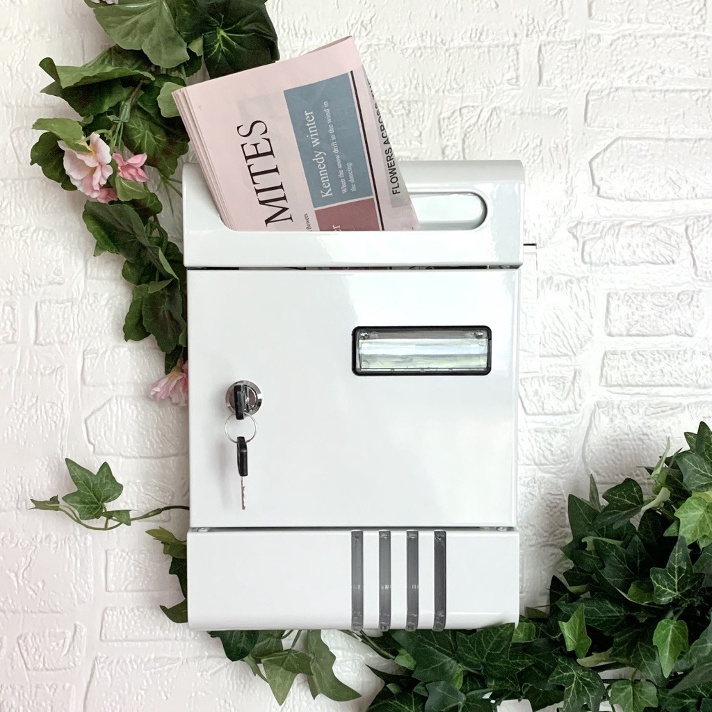 Aluminum Small Mailbox Mailbox Pastoral Wall Hanging Aluminum ...