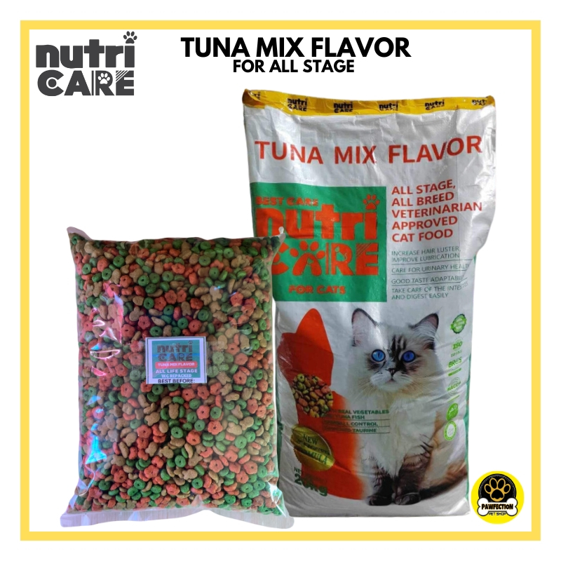Nutricare cat food for ALL STAGE (TUNA MIX FLAVOR) 1 KILO REPACk ...