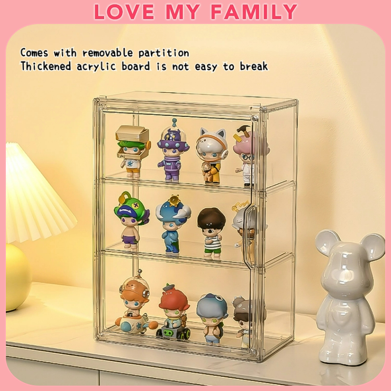 Acrylic Display Case Popmart Storage Organizer Transparent Boxes ...