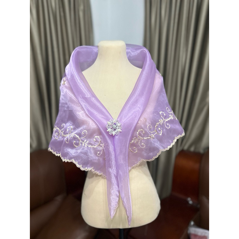 MODERN FILIPINIANA ALAMPAY W/ FREE Brooch | Shopee Philippines