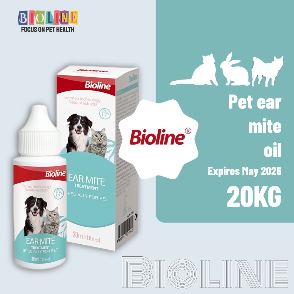 BIOLINE Ear Mite Treatment for Dogs and Cats 30ml | Shopee Philippines