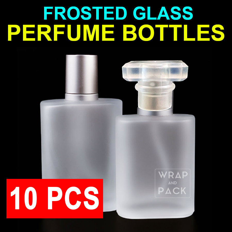 10pcs FROSTED GLASS REFILLABLE PERFUME BOTTLE perfume bottles | Shopee ...