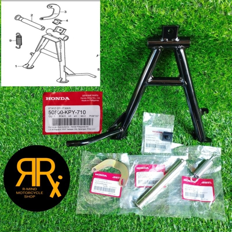GENUINE CENTER STAND SET RS 125 / XRM 125 CARB AND FI | Shopee Philippines