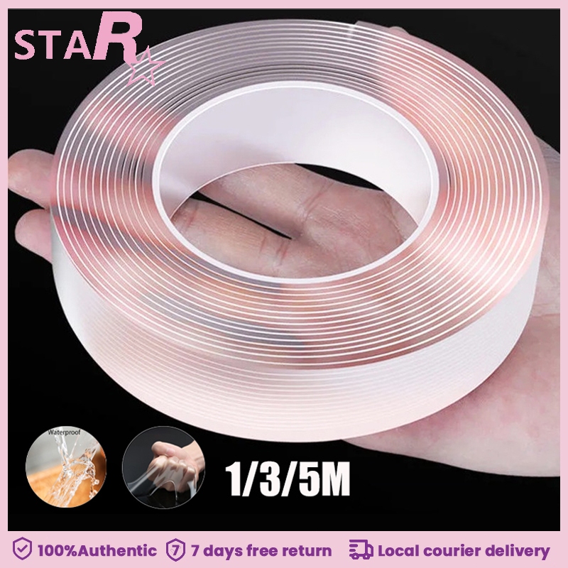 3M/5M nanotape Waterproof double-sided tape Reusable Traceless adhesive ...