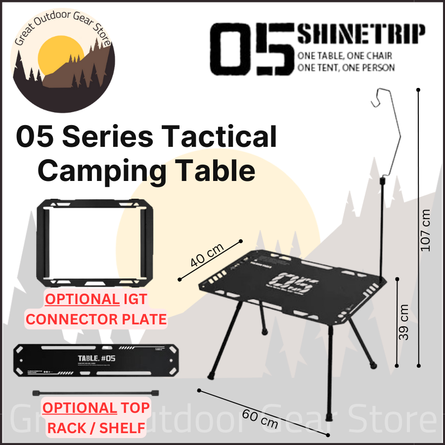 Shinetrip Camping 05 Series Tactlcal Table IGT Portable Folding Table ...