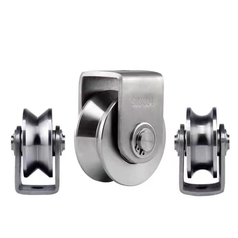 2 Inch V Type Pulley Roller 304 Stainless Steel Sliding Gate Roller ...