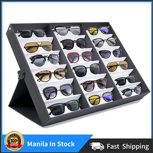 Foldable Sunglasses Storage Box Container Organizer Portable Zipper Eye ...