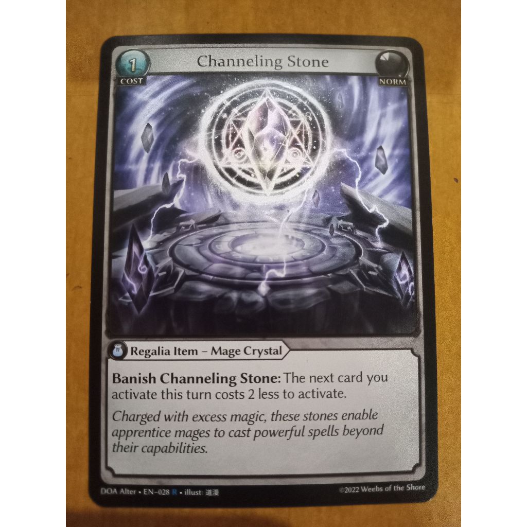 GA Channeling Stone R Dawn of Ashes DOA Alter Grand Archive English ...