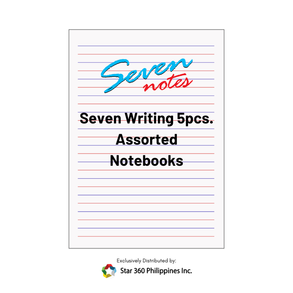 Seven Notes Writing 5pcs. Assorted Notebooks | Shopee Philippines
