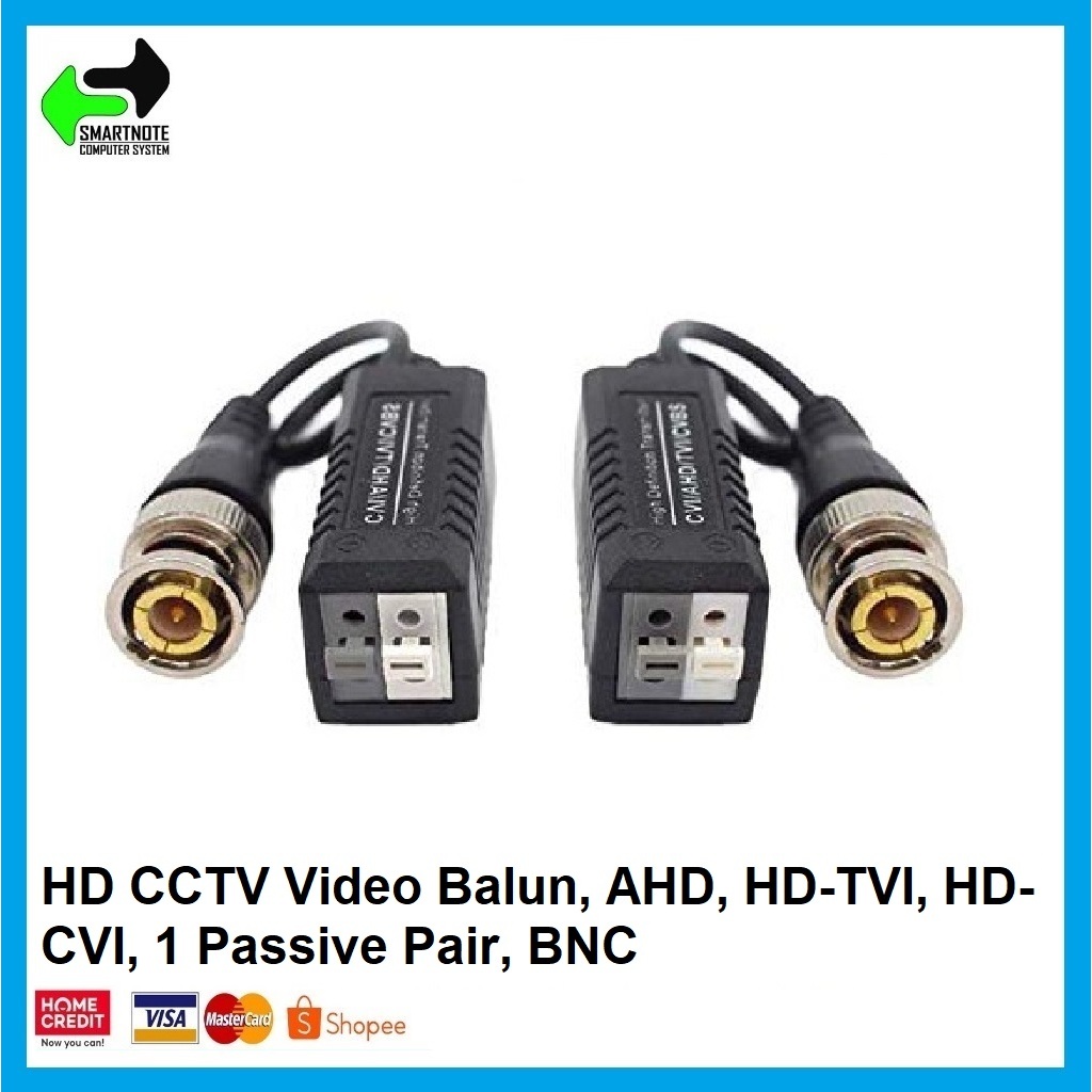 Video Balun Clip Type (1-PAIR) PASSIVE HDCVI/ AHD/ HDTVI 1080P ...