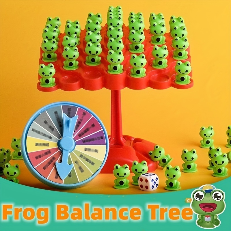 Frog Balance Tree Concentration Balance Training Toy Family Interactive ...