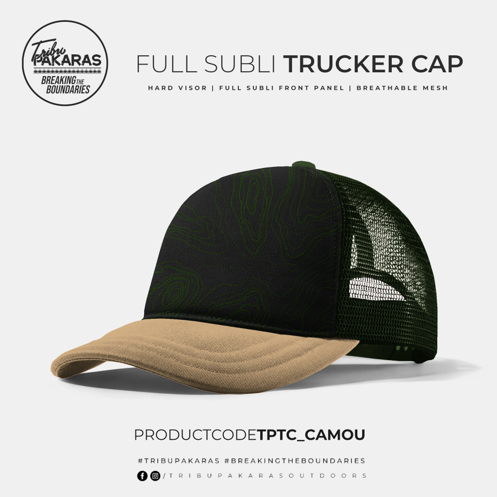 TPTC_CAMOU FULL SUBLI TRUCKER CAP | Shopee Philippines