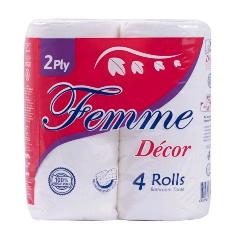 Femme Bathroom Tissue 4rolls 300 sheets 2ply | Shopee Philippines