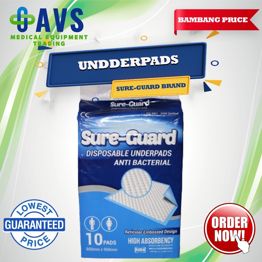 Underpads Disposable (10 pads/pack) unisex | Shopee Philippines