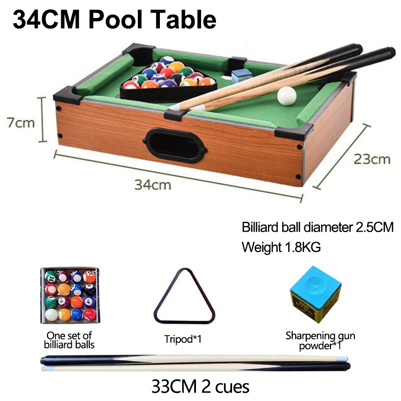 Mini billiard Table for Kids wooden with tall feet pool table set ...