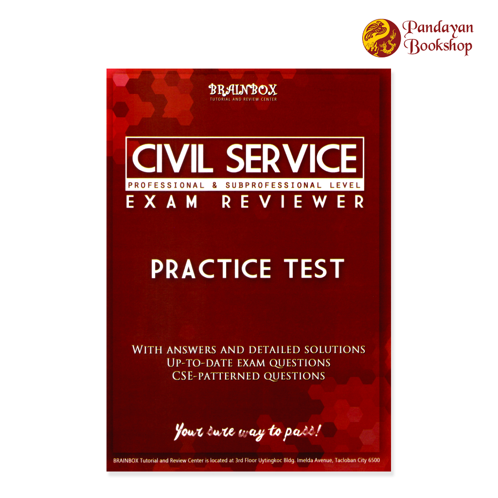 Brainbox Civil Service Exam Reviewer Practice Test | Shopee Philippines