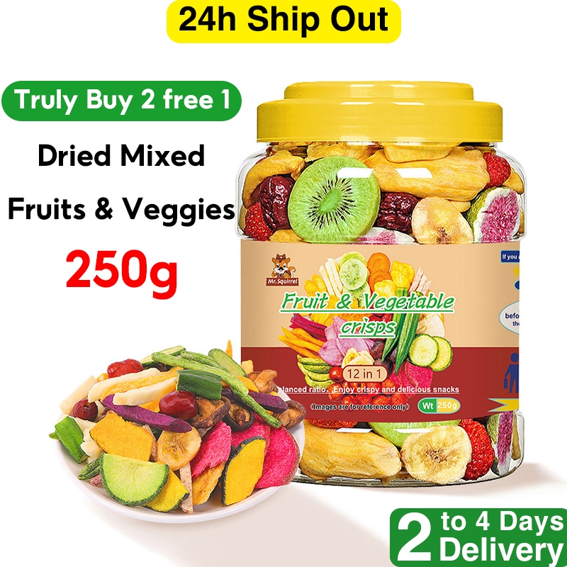 Mr Squirrel 250g Vegetable Chips 12 in1 Dried Fruits and Vegetables ...