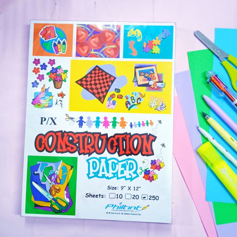 Coloring Materials Colored paper, Construction paper and Art paper 250/ ...