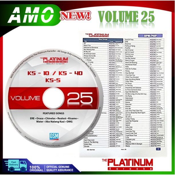 Platinum KS-10/KS-40/KS-5 Volume 26 CD With Additional Song List (Updated CD 2024) | Shopee ...