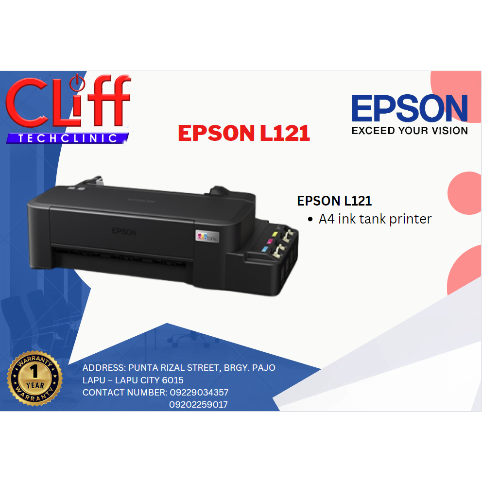 EPSON L121 Single Function Printer | Shopee Philippines