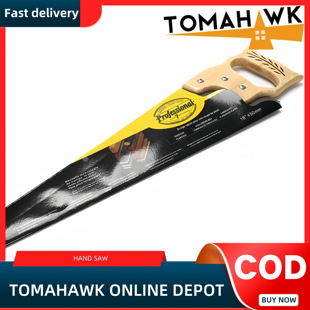 TOMAHAWK HAND SAW 18 INCH & 20 INCH WOOD HANDLE LARGE KAHOY HEAVY DUTY ...