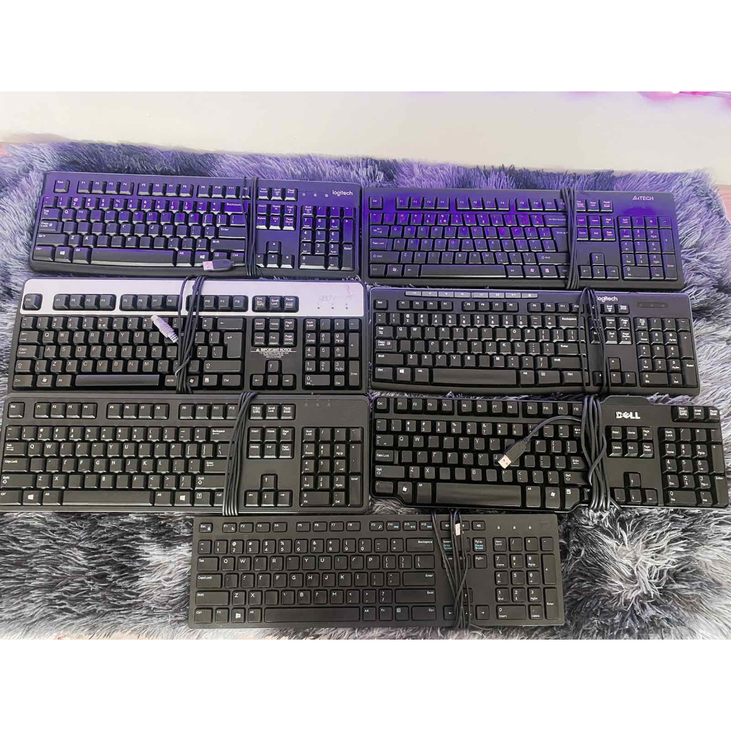 EASYHUB | CLASS B Assorted Heavy Duty Branded USB Type Wired Keyboard ...