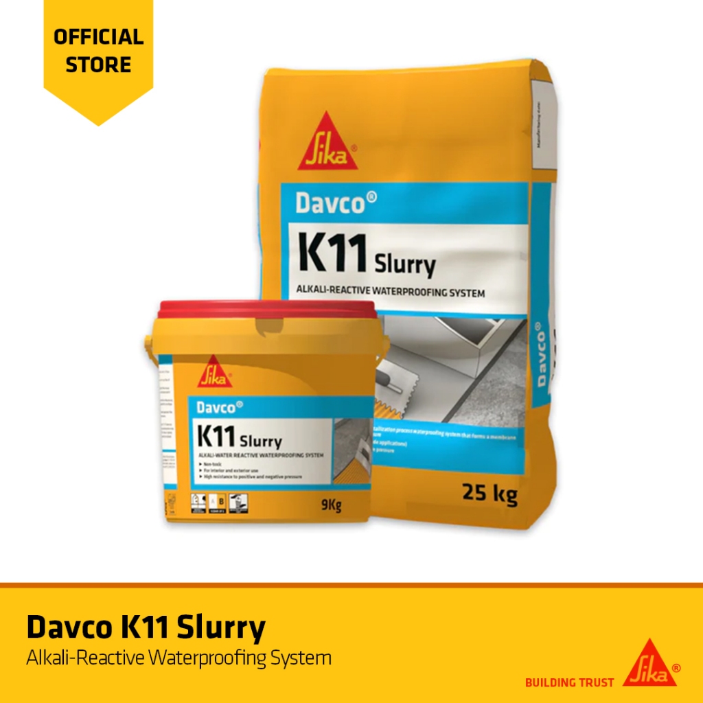 SIKA Davco K11 Slurry (AB) PHL 34KG | Shopee Philippines