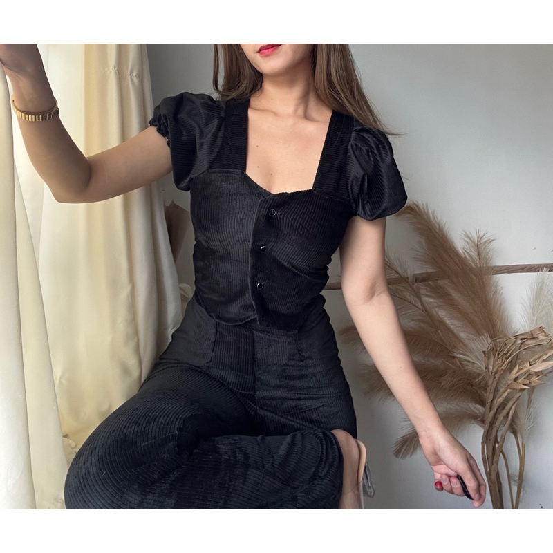 Elegant puffed coordinates/ coords/ trouser/ terno / set for woman ...