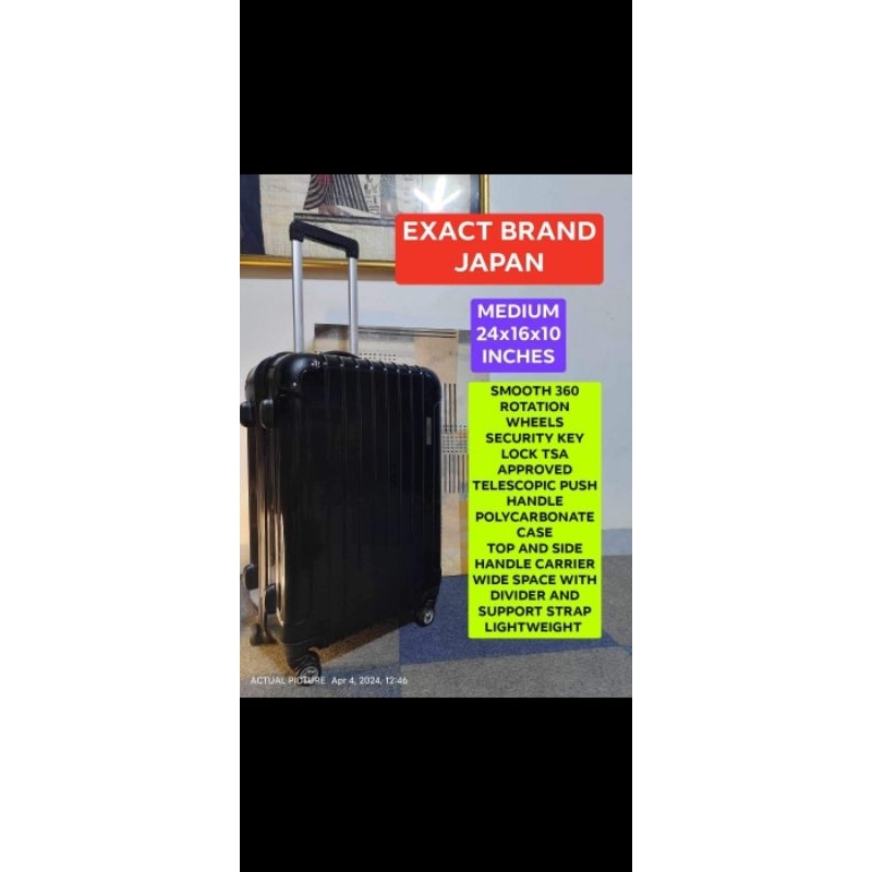 EXACT BRAND luggage imported from japan | Shopee Philippines