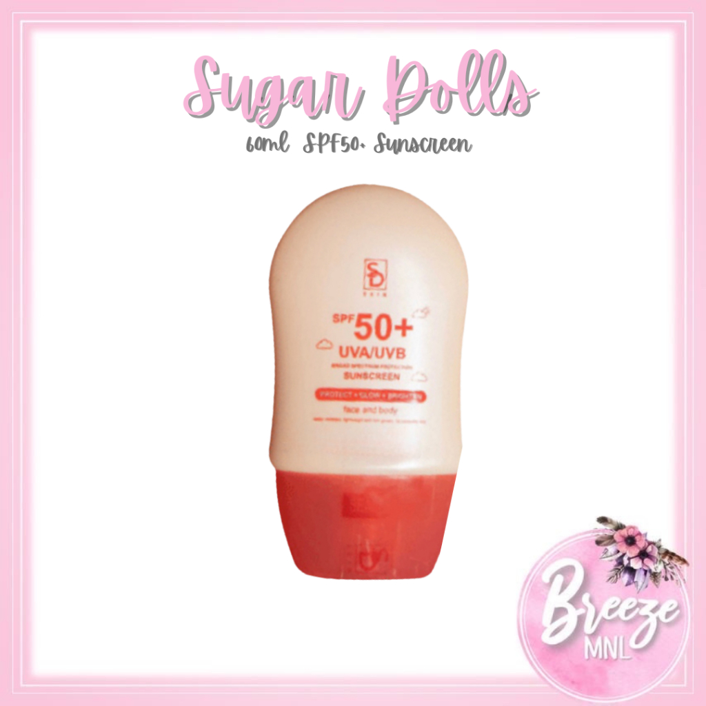 Sugar Dolls Sunscreen 3-in-1 for Face and Body SPF 50+ UVA/UVB ...