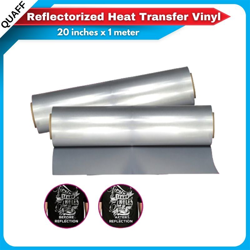 QUAFF Reflectorized CDR-CC Heat Transfer Vinyl Waterproof (20 inches x ...