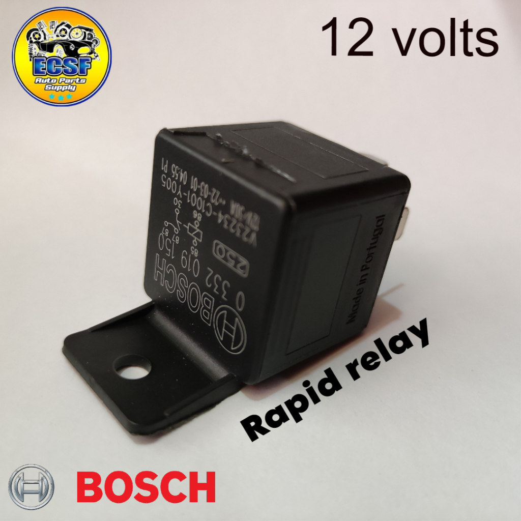 BOSCH MINI-RELAY 12 Volts 30a 5-PIN FOR (CARS AND MOTORCYCLE LIGHTS ...
