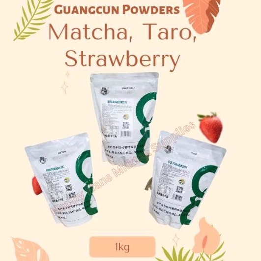 Guangcun Premium Matcha/Taro/ Strawberry Powder (1kg) | Shopee Philippines