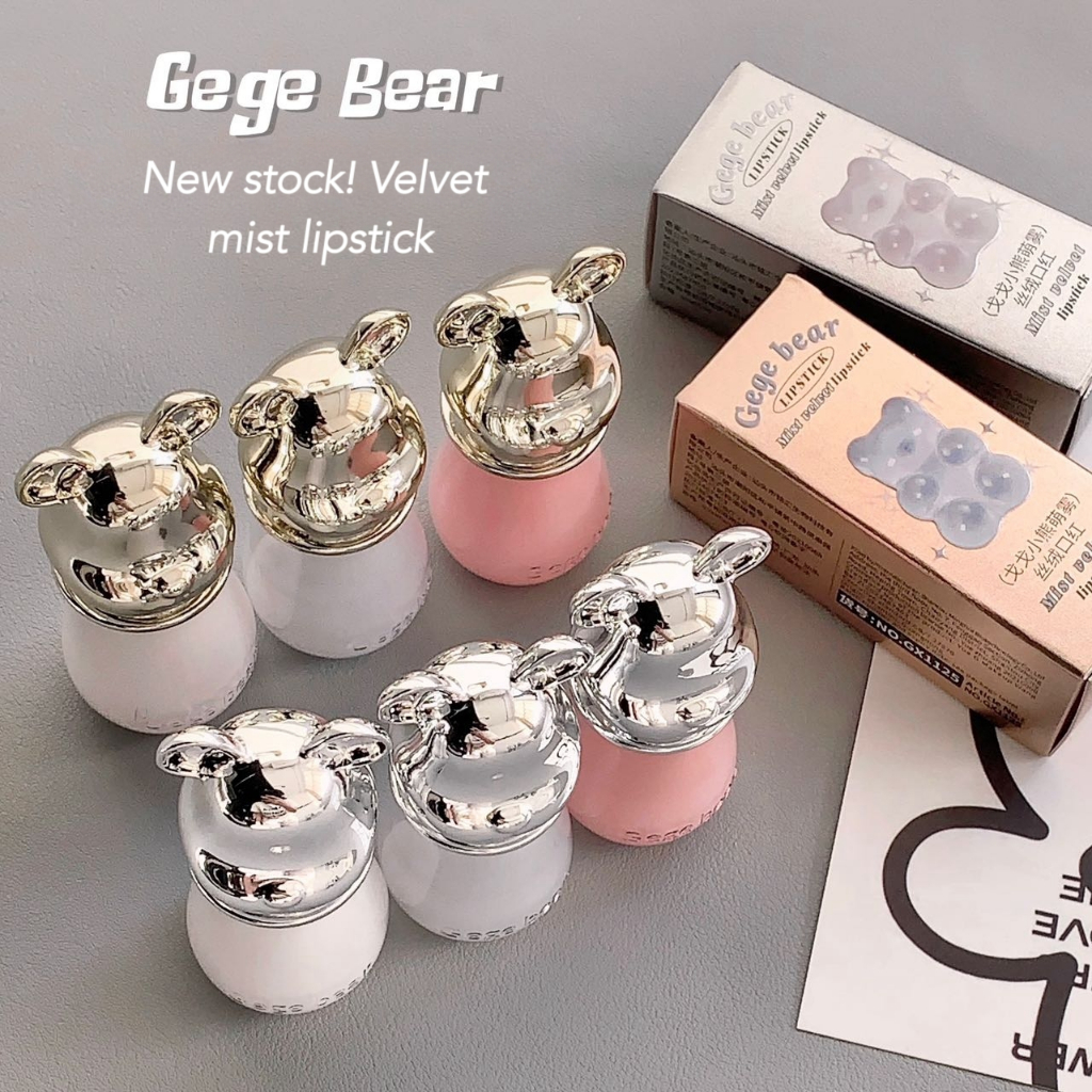 New GeGe Bear mist velvet Matte long lasting lipstick | Shopee Philippines