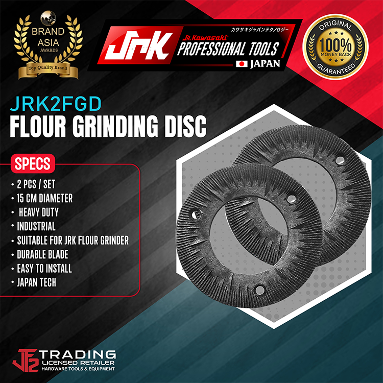JR Kawasaki JAPAN 2 Pcs/Set Flour Grinding Disc 15cm Diameter JRK2FGD ...