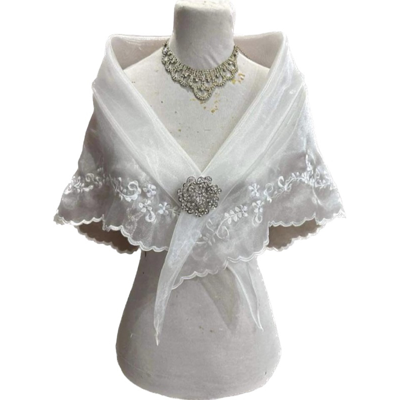 Classic Traditional Alampay with embroidered (brooch not included ...