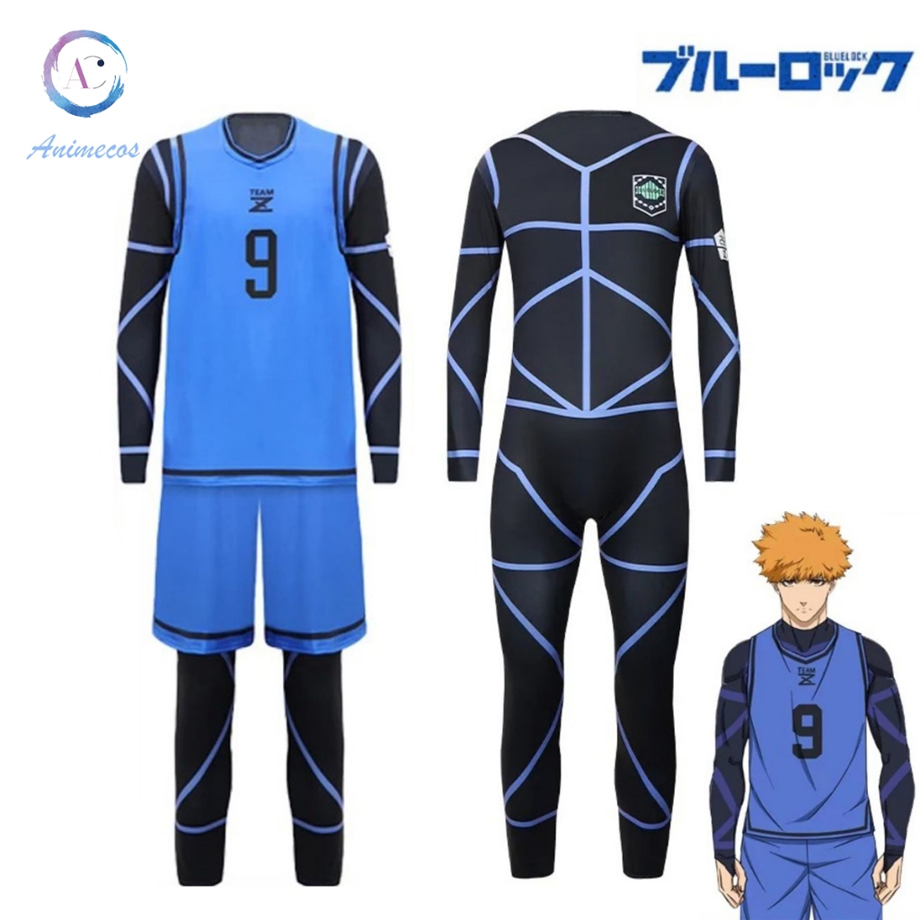Anime Blue Lock Kunigami Rensuke Cosplay Costume Jersey Football Club ...