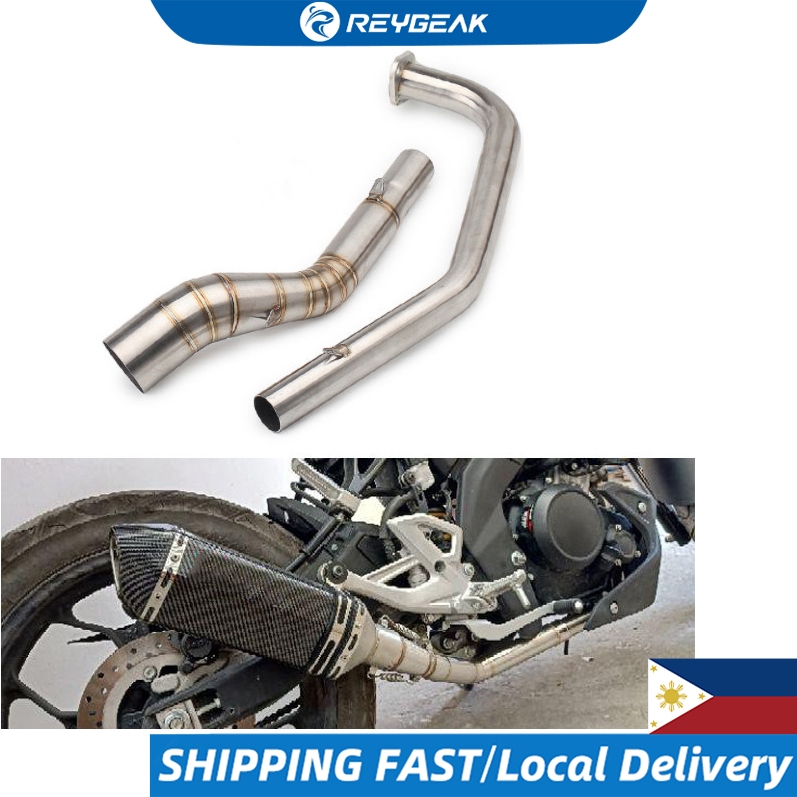 Motorcycle 51mm Stainless Elbow Exhaust Pipe For Yamaha Mt 15 Xsr 155 ...