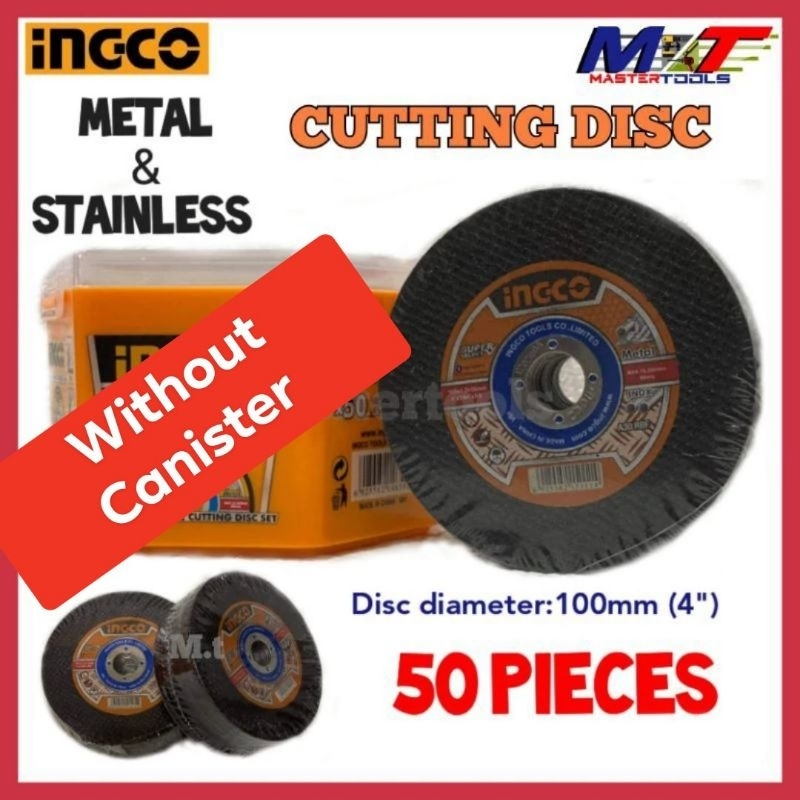Ingco Cutting Disc for metal and stainless 50 pcs (super thin) without ...