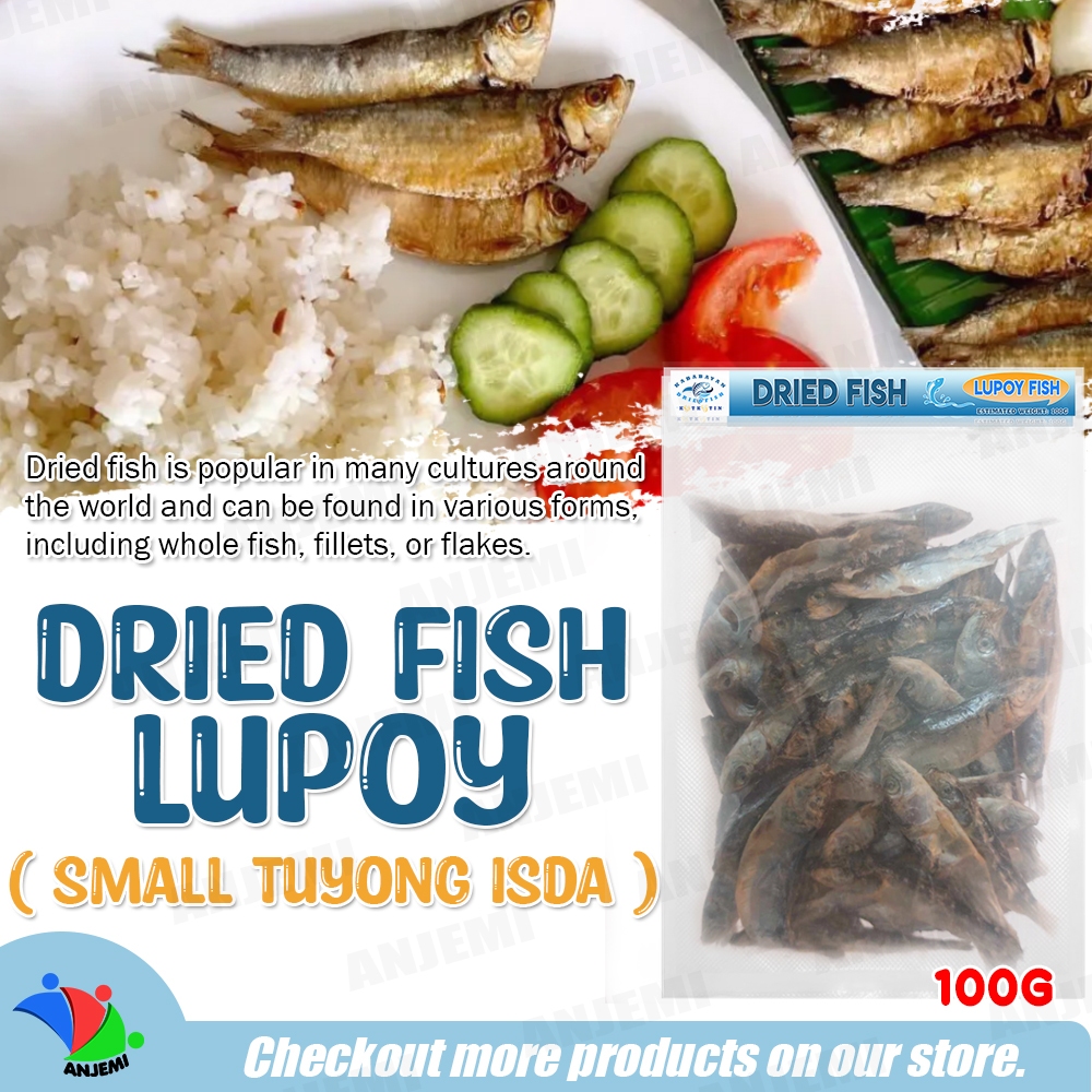 Dried Fish LUPOY Maliit na Tuyo Lupoy Isda ( 100g/200g ) Sun Dried Fish ...