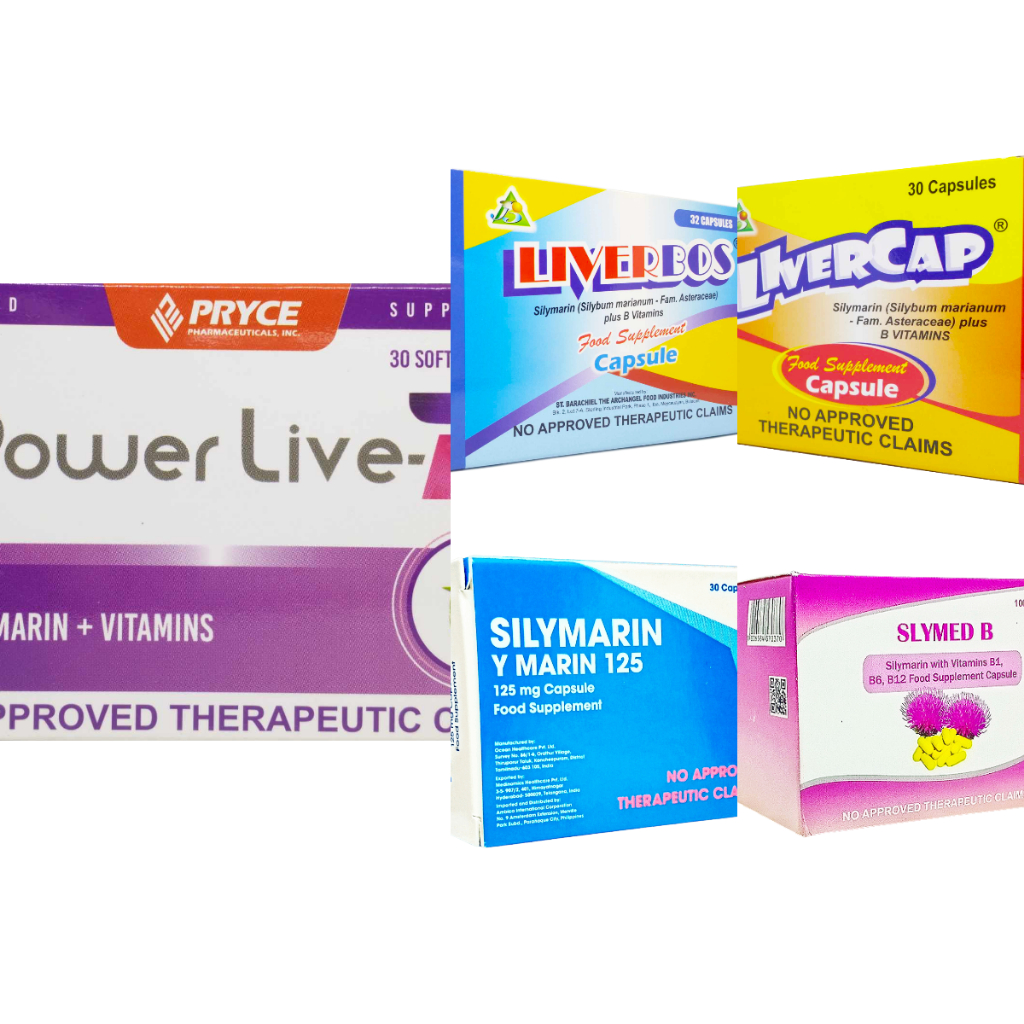 HFW Silymarin plus B Vitamins LIVERBOS LIVERCAP POWER LIVE R SLYMED B Y ...