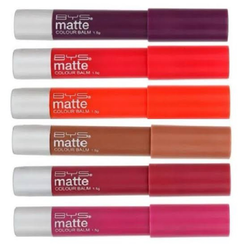 BYS Matte Colour Balm / BYS Lip Colour Balm (stains lips) | Shopee ...